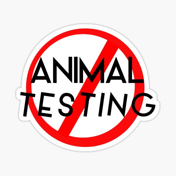 "Stop Animal Testing" Sticker for Sale by Mudkip | Redbubble