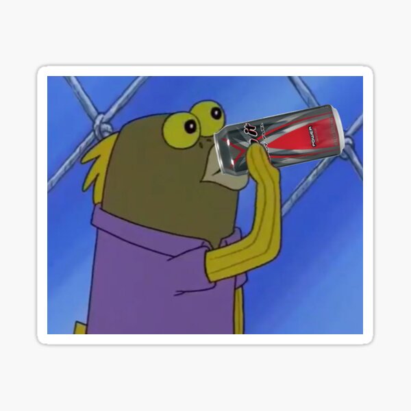 "Rip-it Fish" Sticker by PewMemes | Redbubble