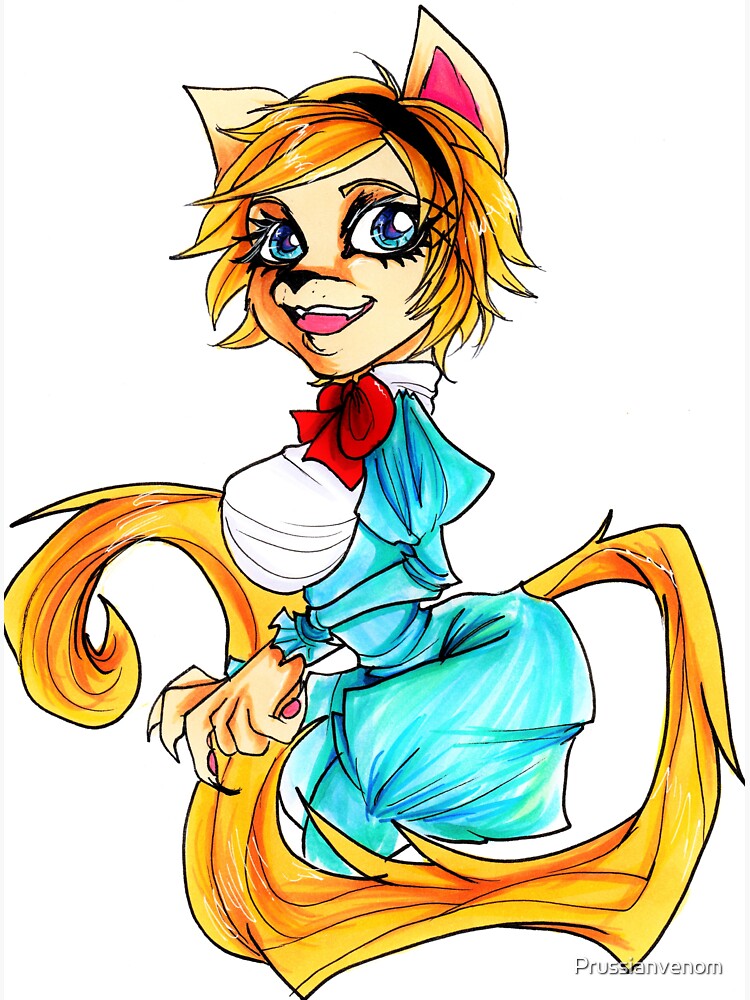 Kitty Kat Sticker By Prussianvenom Redbubble