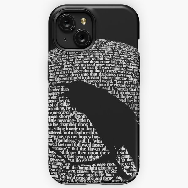 "The Raven Moon Poem by Edgar Allan Poe - RAVEN CAFE" iPhone Case for ...