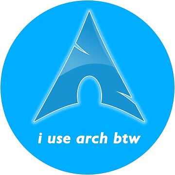 "Arch BTW" Sticker for Sale by rodebubbel | Redbubble