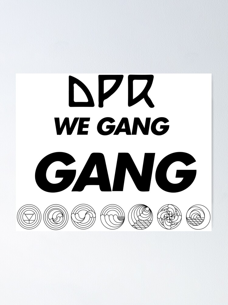 "DPR gang" Poster for Sale by akazumaki | Redbubble