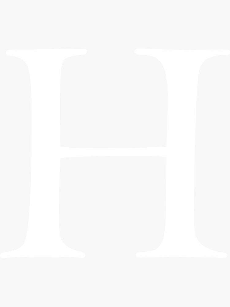 "Capital Letter H" Sticker for Sale by Dator | Redbubble