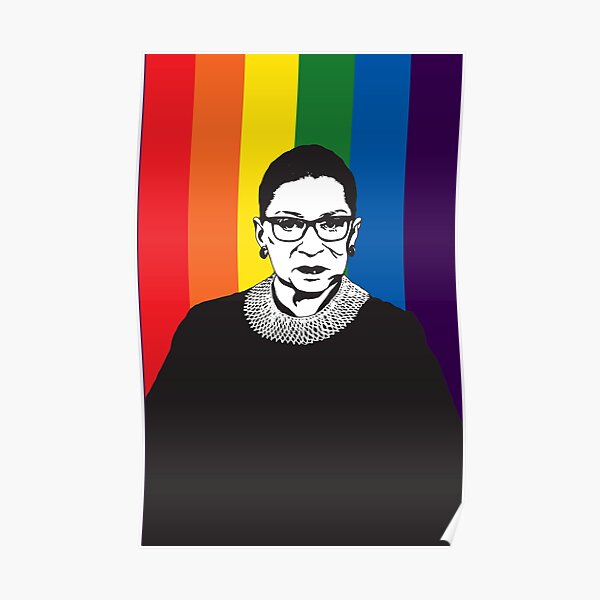 "RBG Rainbow" Poster for Sale by candhdesigns | Redbubble