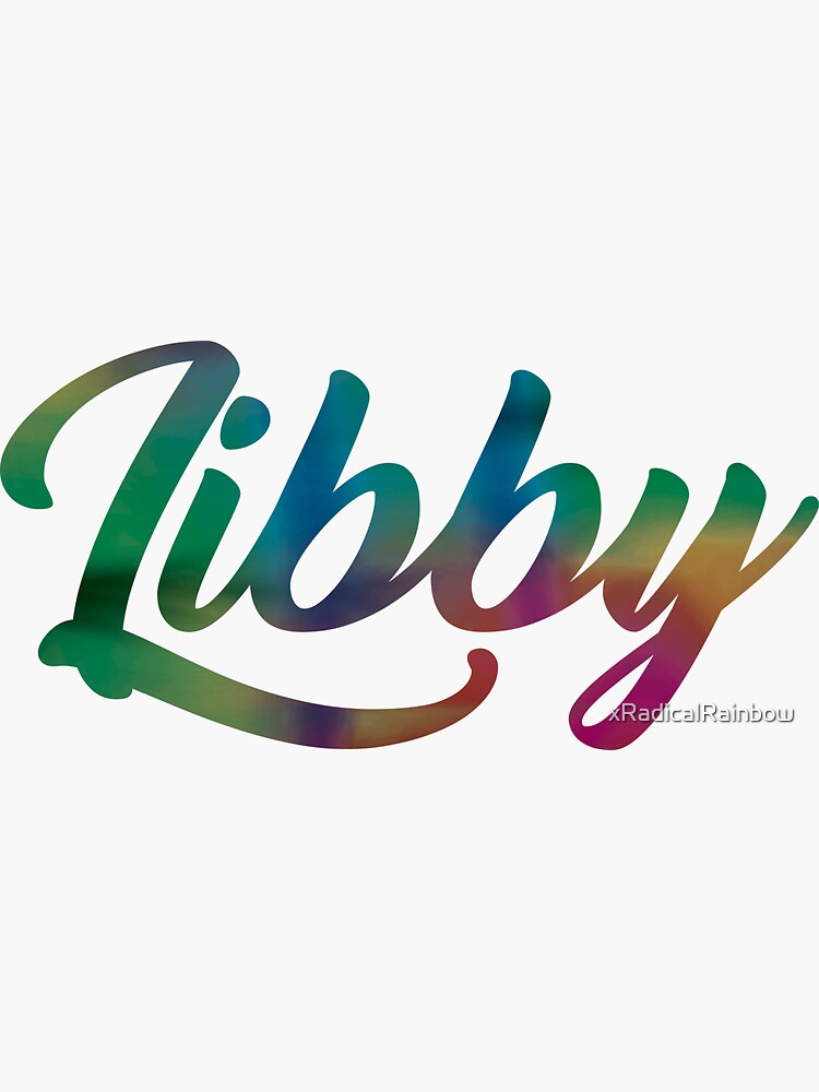 "Libby" Sticker by xRadicalRainbow | Redbubble