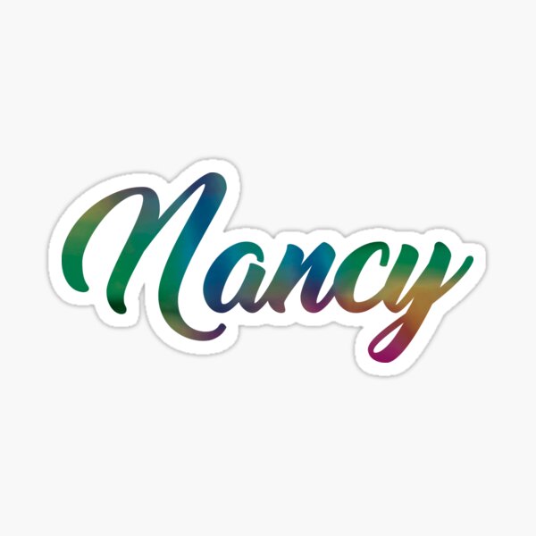 "Nancy" Sticker by xRadicalRainbow | Redbubble