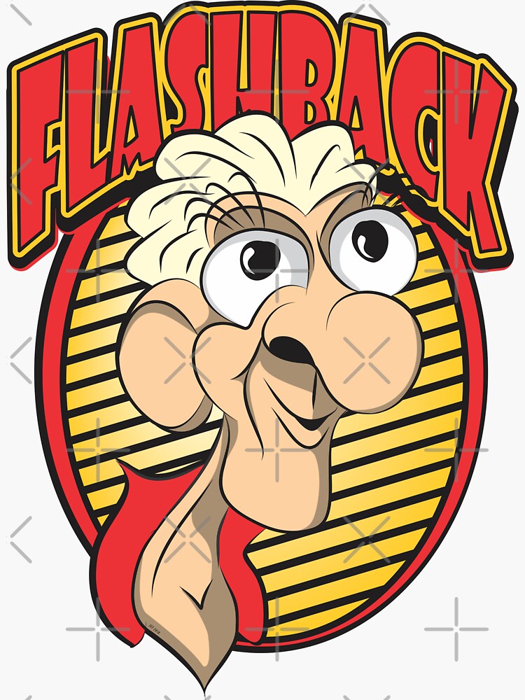 "FLASHBACK" Sticker for Sale by MontanaJack | Redbubble