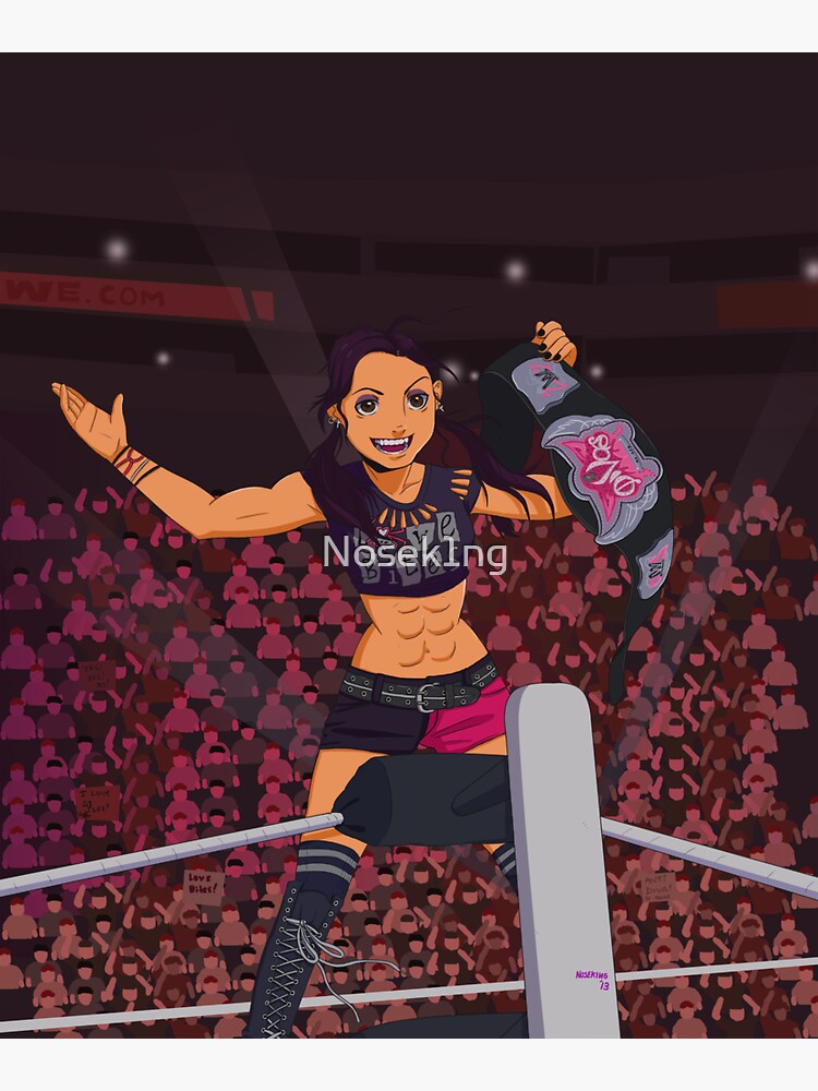 "Crazy Women's Wrestler" Sticker by Nosek1ng | Redbubble
