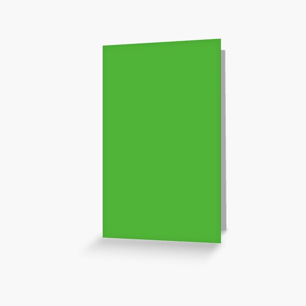 "Soft apple green color solid plain block colour" Greeting Card for ...