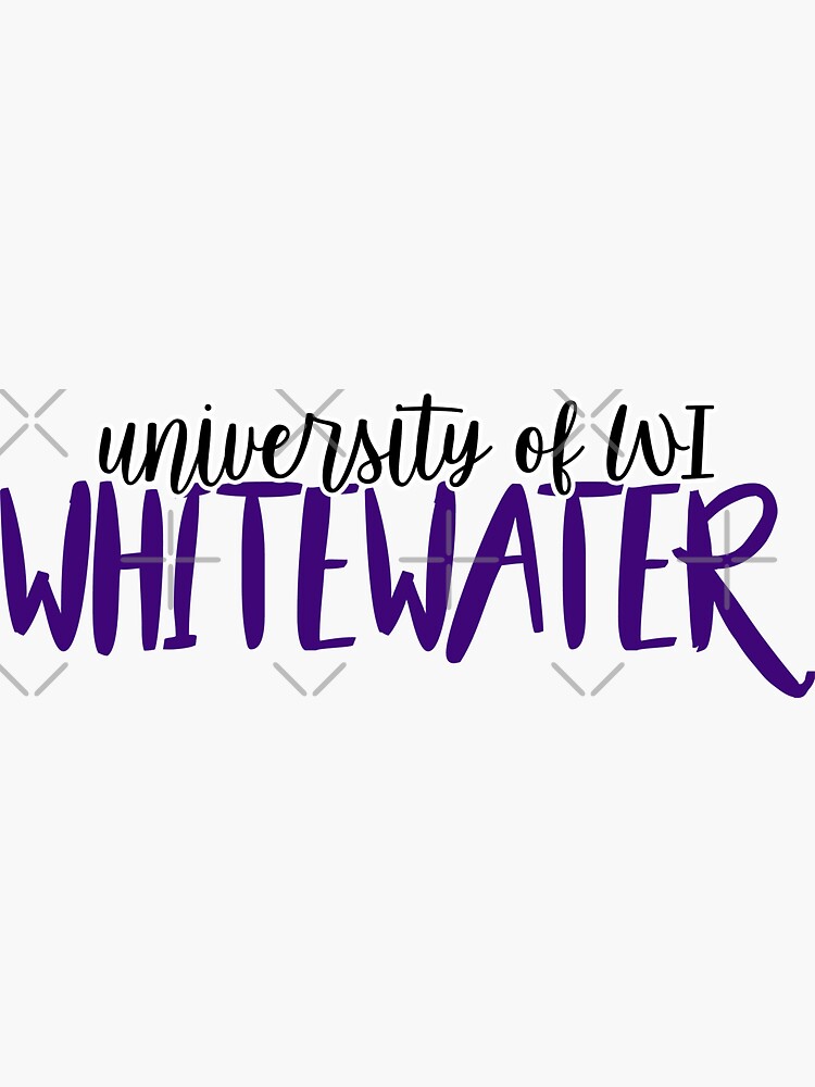 "University of Wisconsin - Whitewater" Sticker for Sale by ...