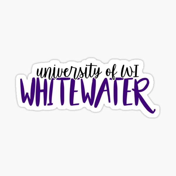 "University of Wisconsin - Whitewater" Sticker for Sale by ...