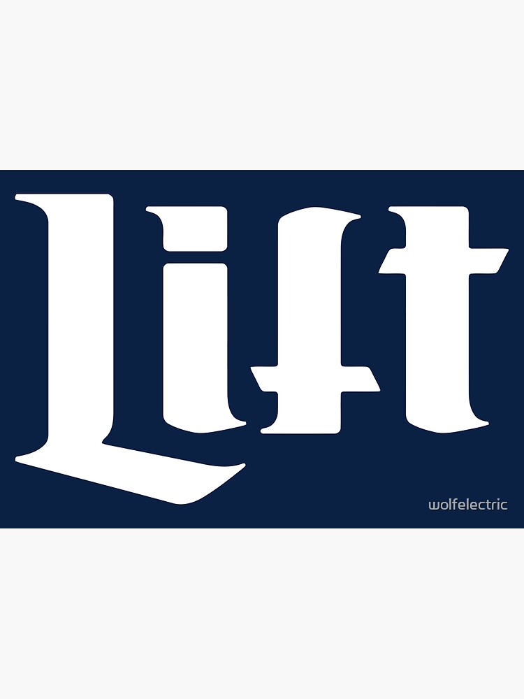 "Lift v01" Sticker for Sale by wolfelectric | Redbubble