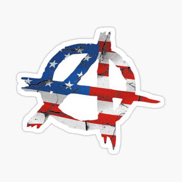 "Anarchy In The U.S. Rebel / Punk Rock Design" Sticker for Sale by ...