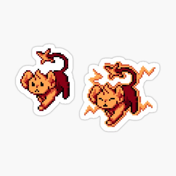 "R/B/Y-Style Shinx Sprite" Sticker by SnooDoodle | Redbubble