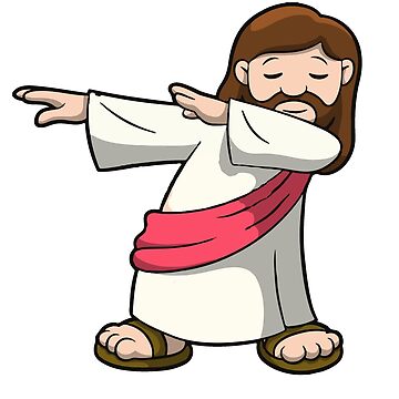 "Jesus Christ Dabbing" Sticker for Sale by Nkioi | Redbubble