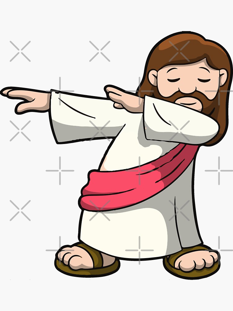 "Jesus Christ Dabbing" Sticker for Sale by Nkioi | Redbubble