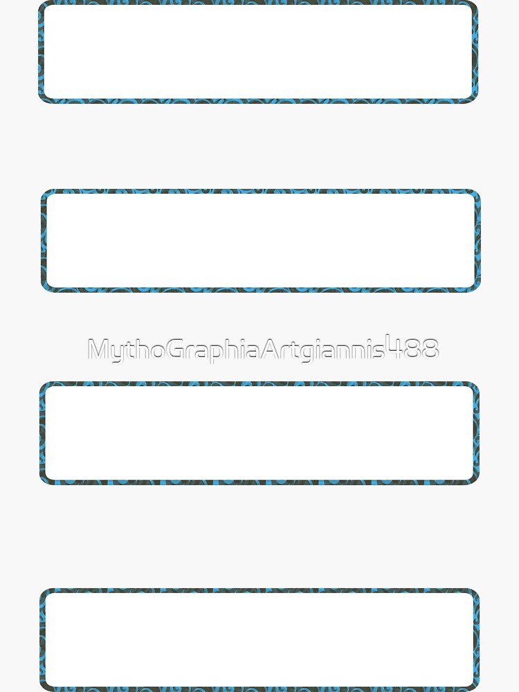 "blank stickers" Sticker by giannis488 | Redbubble