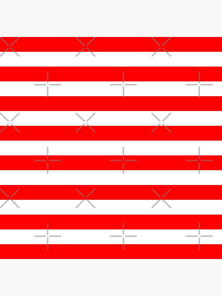 Pegatina «Rayas horizontales rojas y blancas» de starrylite | Redbubble