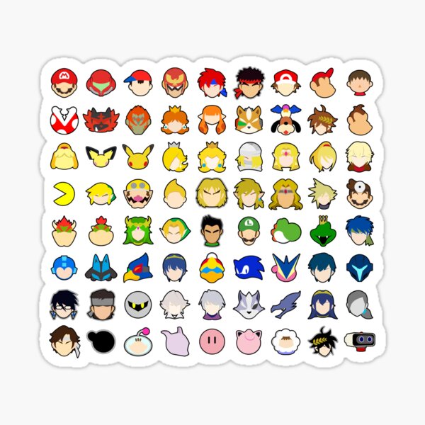 Super Smash Bros Stickers | Redbubble