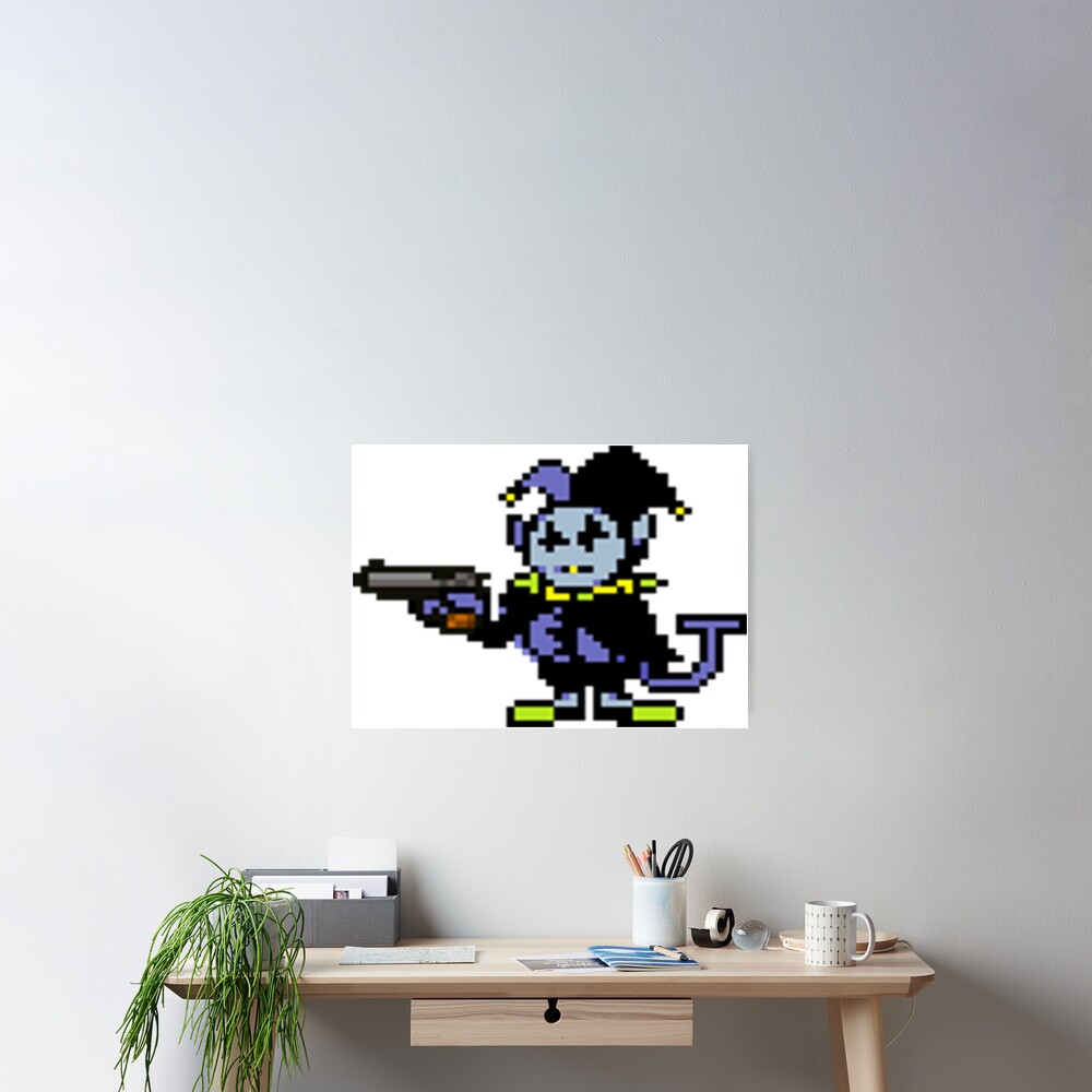 "Deltarune Jevil Gun" Poster for Sale by BoomerUSA | Redbubble