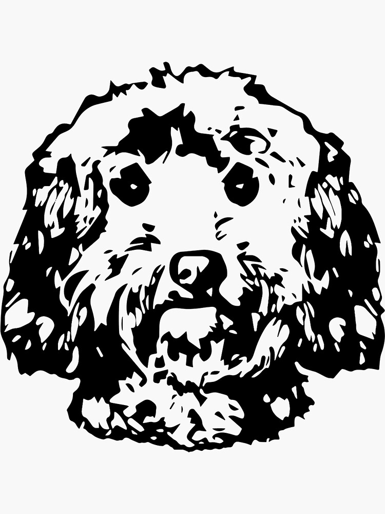 "COCKAPOO DOG GIFTS FOR YOU FROM MONOFACES IN 2021" Sticker by ...