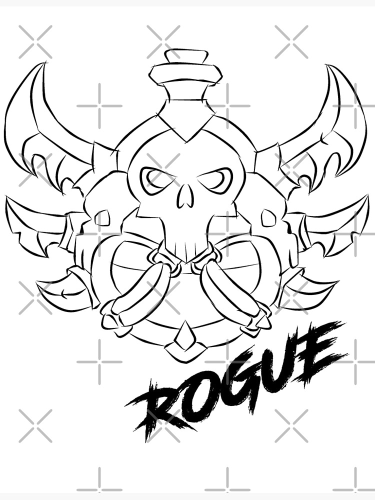 "Rogue Crest" Poster by DeLyss-Iouz | Redbubble