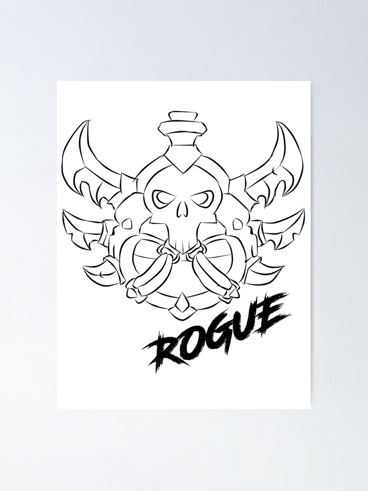 "Rogue Crest" Poster by DeLyss-Iouz | Redbubble