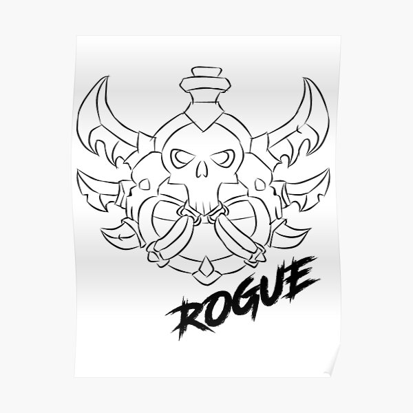 "Rogue Crest" Poster by DeLyss-Iouz | Redbubble