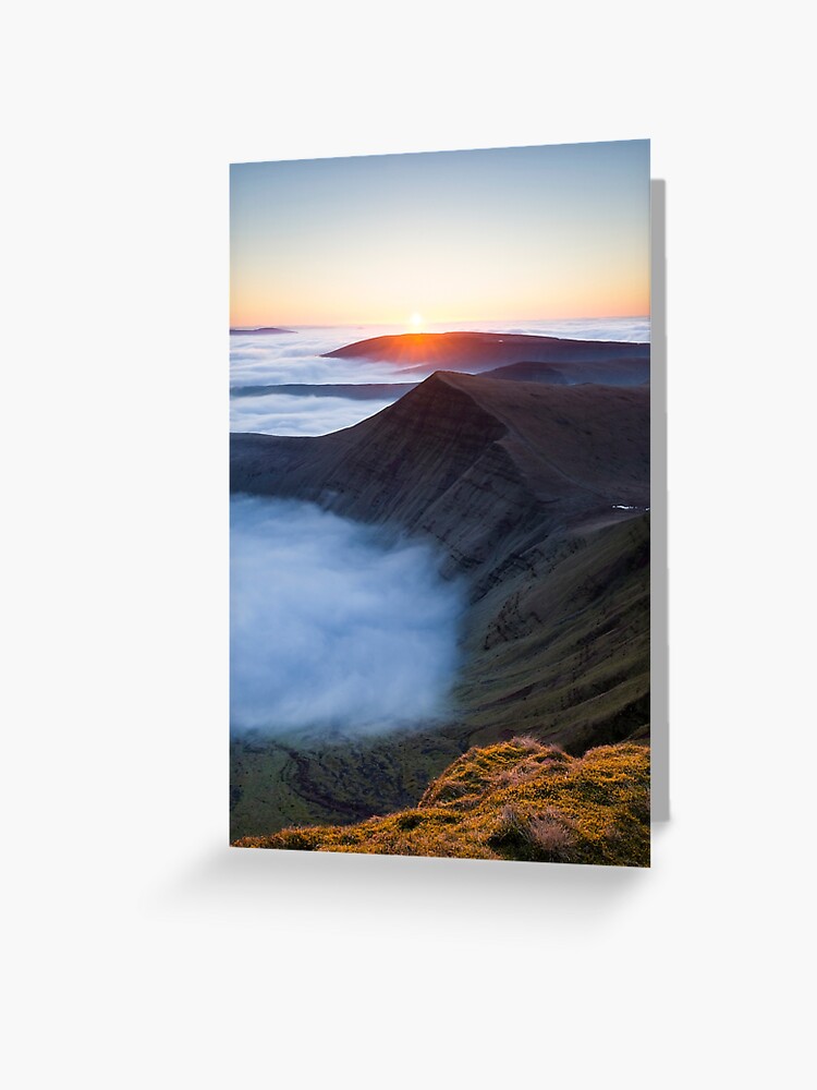 "Sunrise over Cribyn, Brecon Beacons National Park, Wales." Greeting ...
