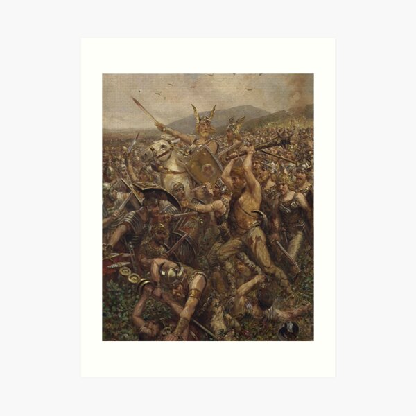 "Battle of the Teutoburg Forest, 9 CE" Art Print for Sale by edsimoneit ...