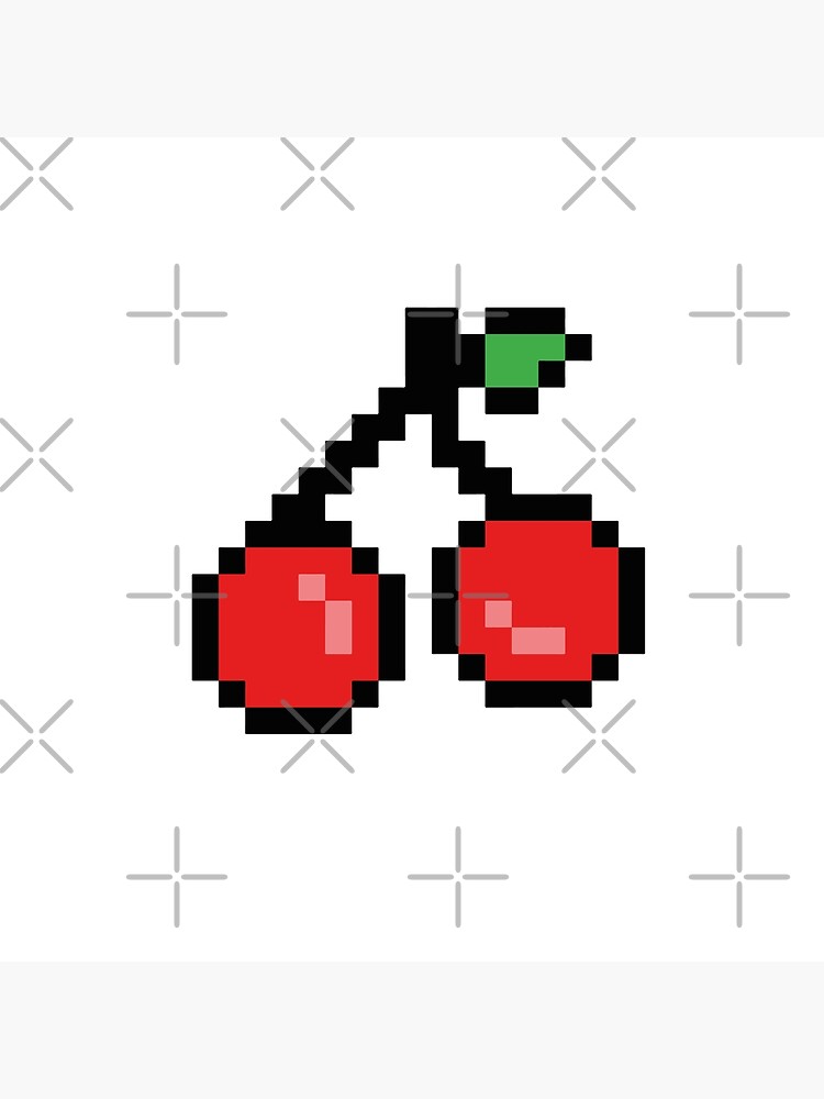 "8 Bit Cherry" Poster by anuschka | Redbubble