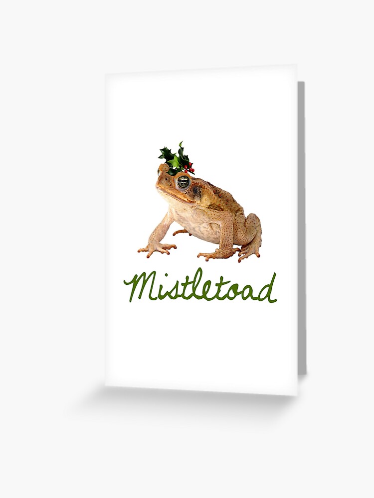 "Mistletoad" Greeting Card for Sale by heroics | Redbubble