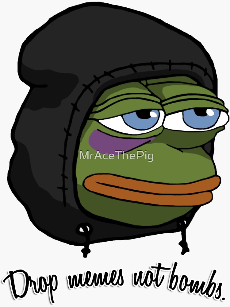 "Pepe Bombs" Sticker by MrAceThePig | Redbubble