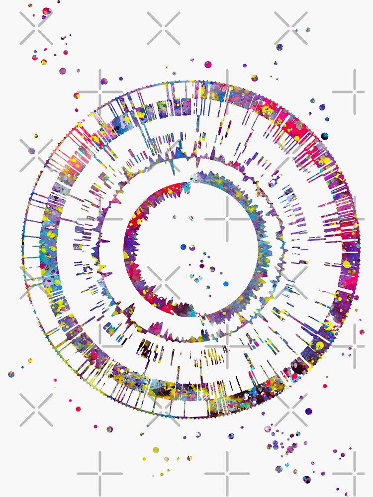 "Genomics, science, science art, DNA, DNA print, watercolor DNA ...