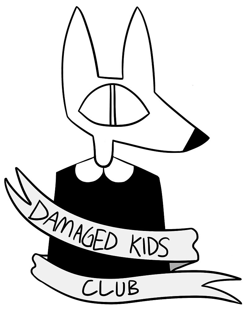 "Damaged Kids Club" by ghostlesbian | Redbubble