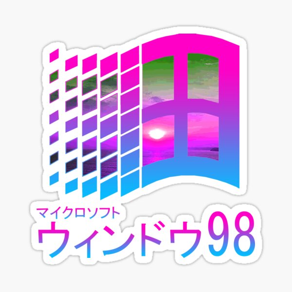 "Windows 98 Vaporwave" Sticker for Sale by PukaCola | Redbubble
