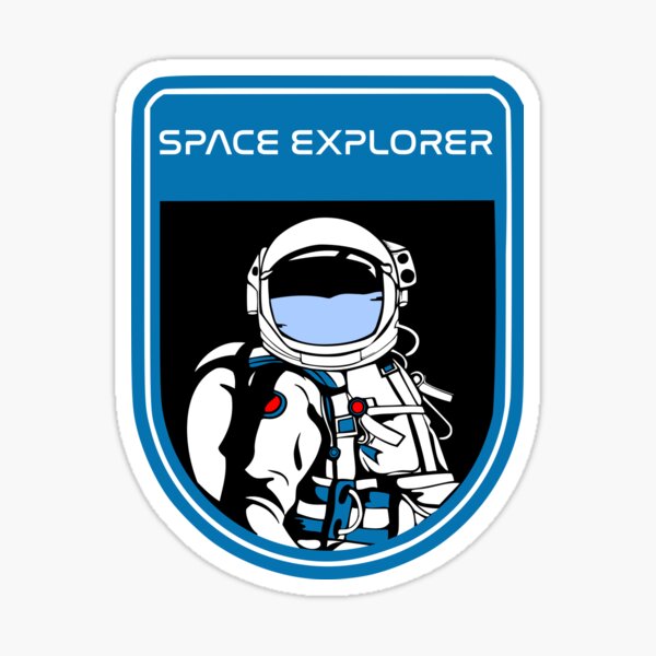 "Space Explorer" Sticker for Sale by gurukhel | Redbubble