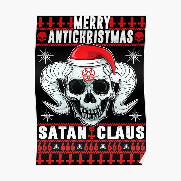 "Merry Antichristmas - Satan Claus - Death Metal devilish Santa Ugly ...
