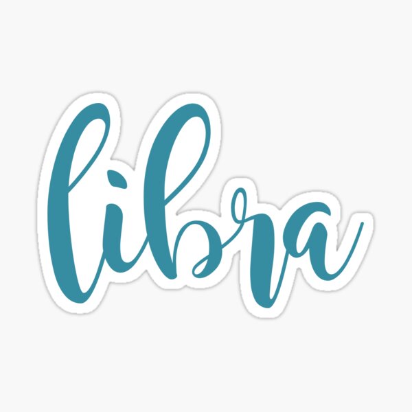 "libra" Sticker for Sale by EvyStickersx | Redbubble