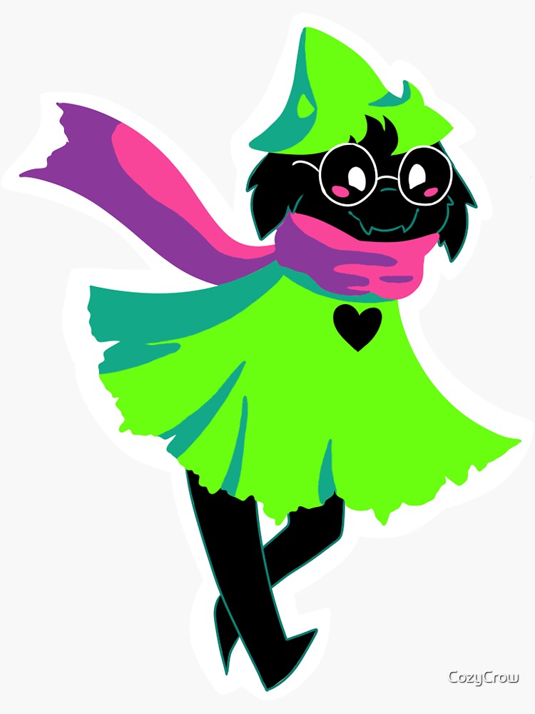 "DELTARUNE: Ralsei Sticker" Sticker for Sale by CozyCrow | Redbubble