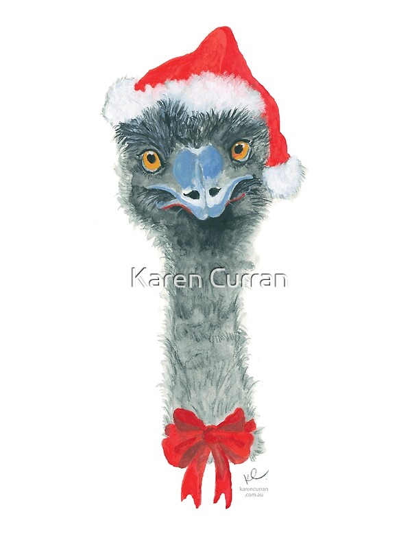 "Oscar the Emu - illustration" by Karen Curran | Redbubble