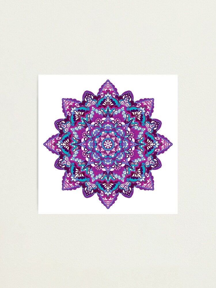 Lámina fotográfica «Mandala morada-individual» de RegulusMasamune ...