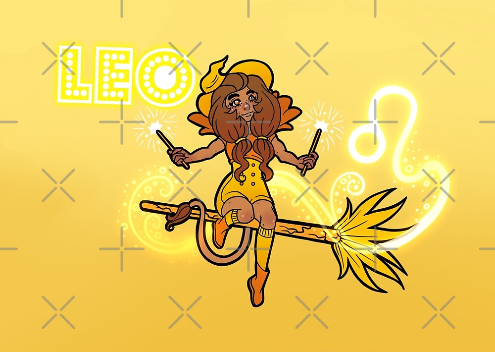 "Leo Zodiac Witch" by evocaitart | Redbubble