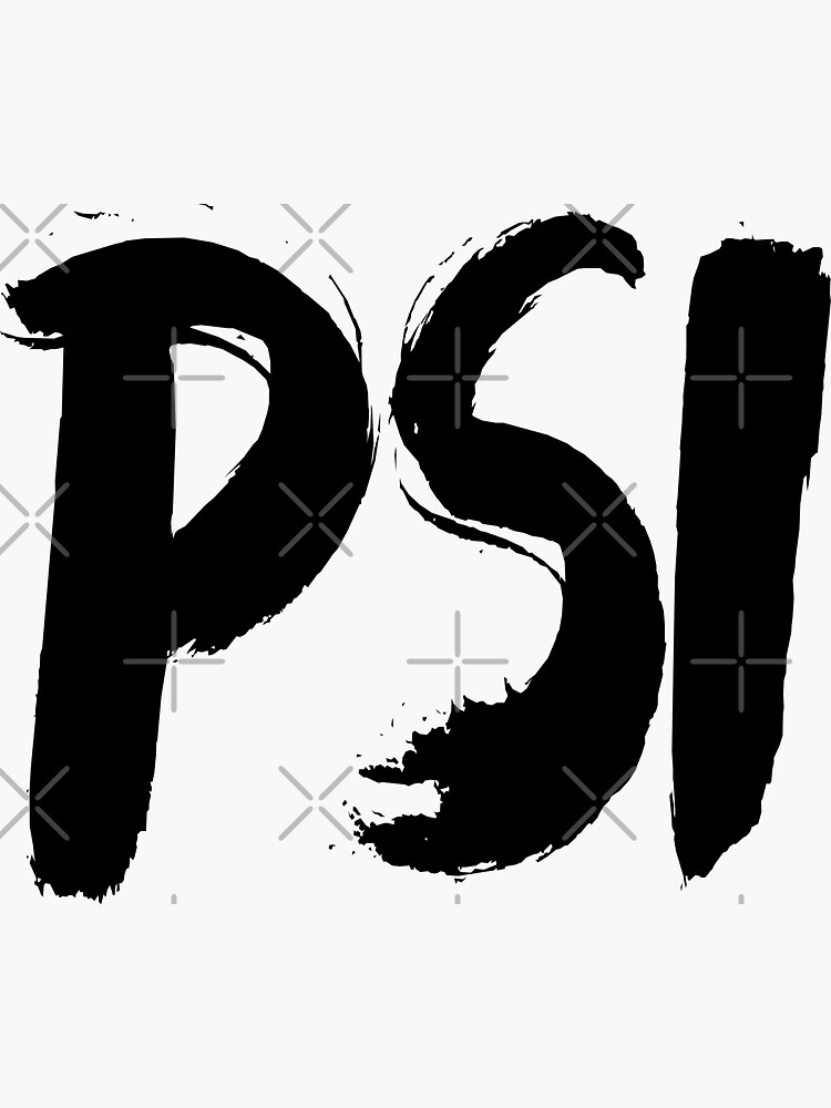 "psi" Sticker for Sale by kennaplate | Redbubble