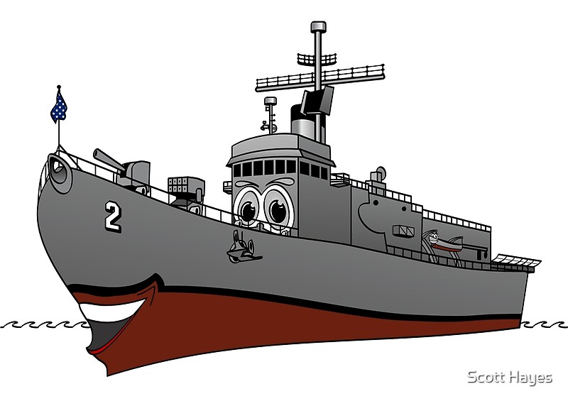 «Dibujos animados de fragata» de Scott Hayes | Redbubble