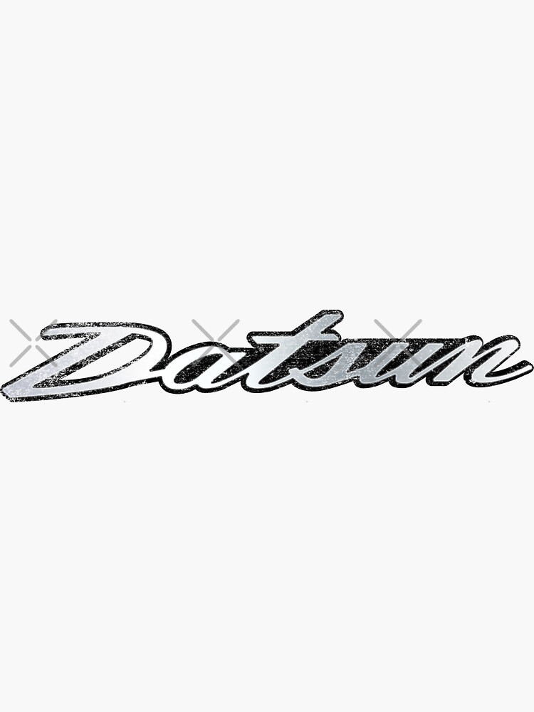 "Datsun Cursive Emblem" Sticker for Sale by Pootermobile04 | Redbubble