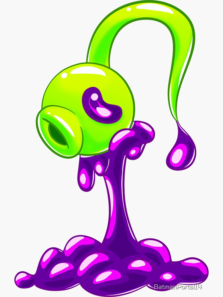 "Goo Peashooter" Sticker for Sale by BatmanPortal14 | Redbubble
