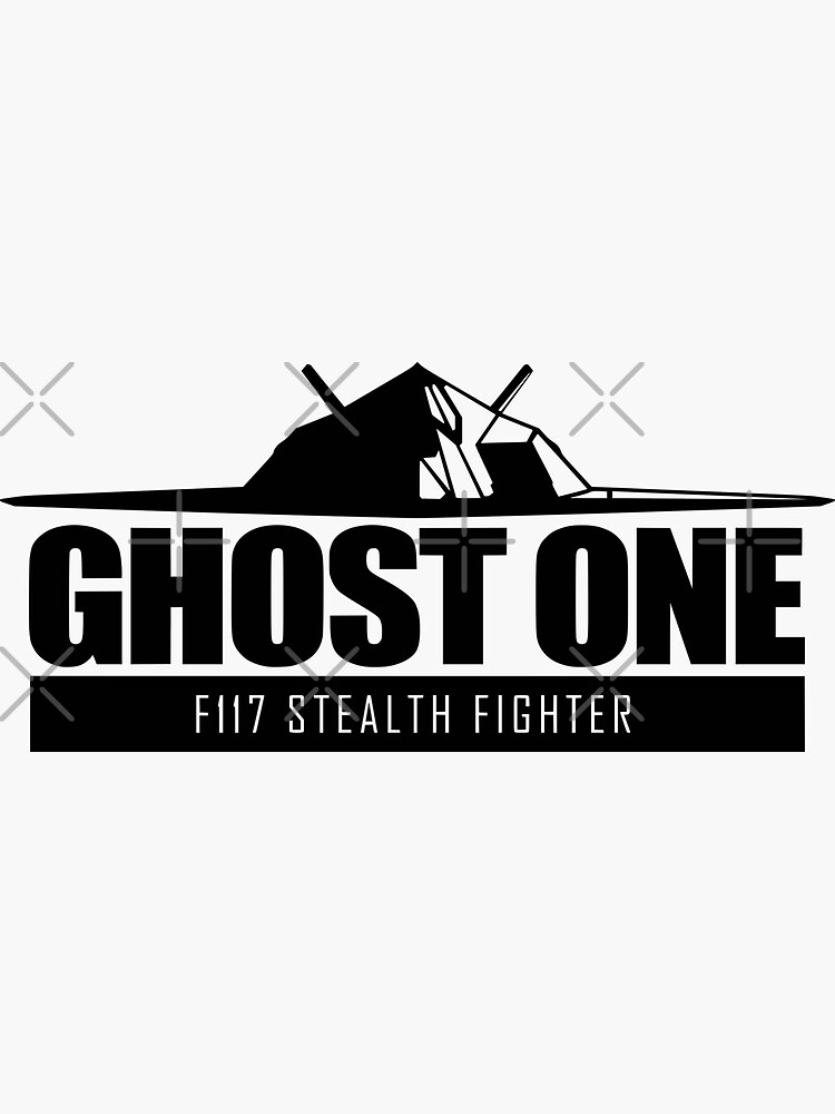 "F-117 Stealth Fighter - Ghost One " Sticker for Sale by StrongVlad ...