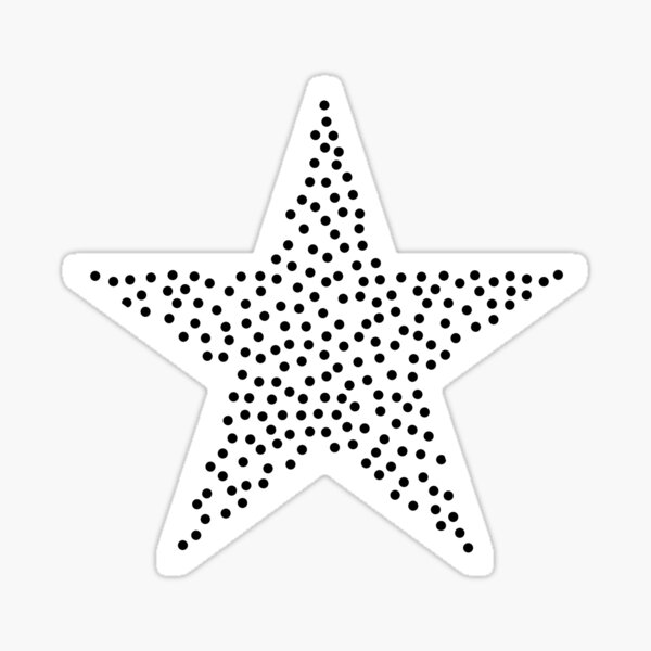 "Dotted star" Sticker by elfina | Redbubble