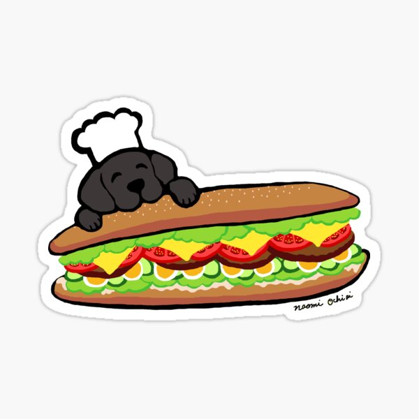 "Black Labrador Bakery" Sticker for Sale by HappyLabradors | Redbubble